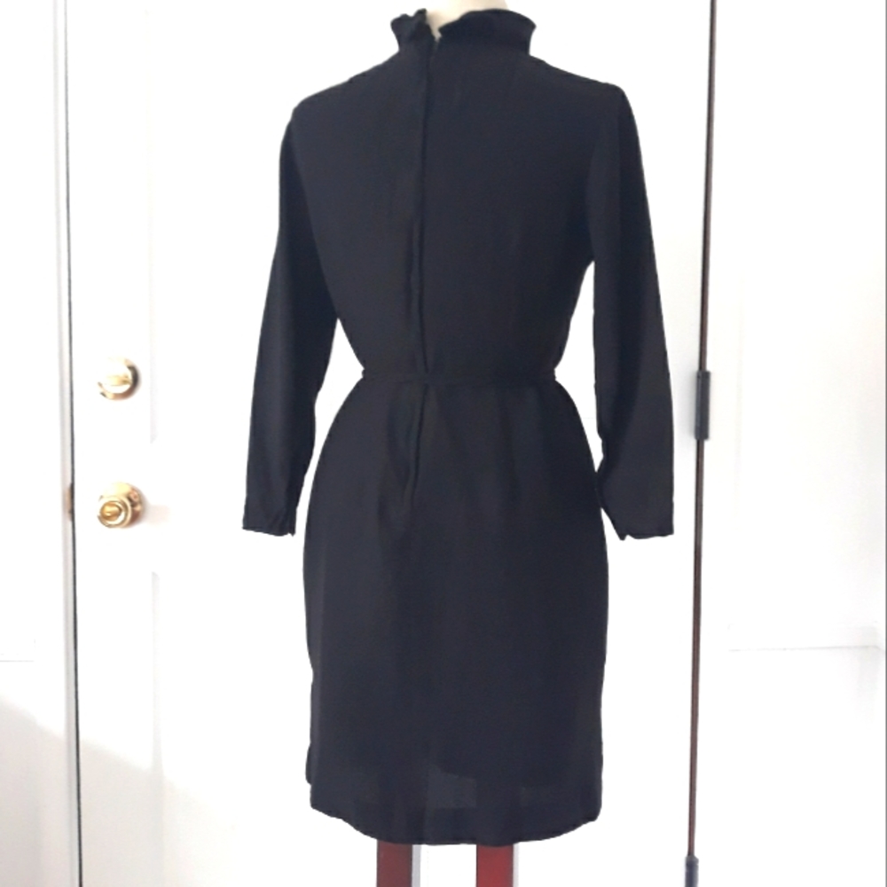 Vintage 1960s Jonathan Logan Black Ruffle Dress - Gem